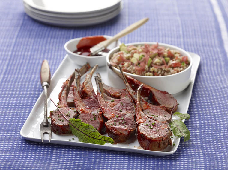 Sweet and Spicy Lamb Chops with Buckwheat Salad | Aussie Beef & Lamb ...